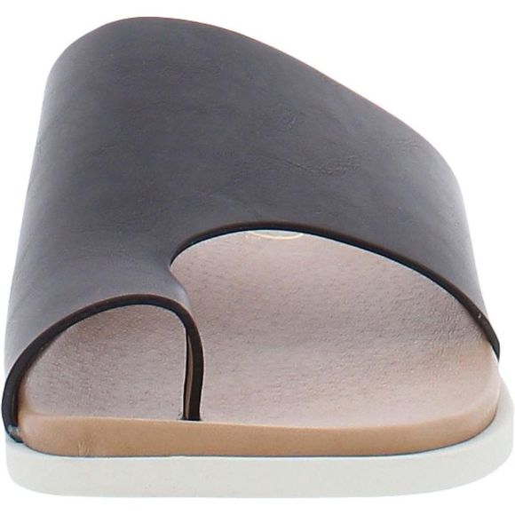 XOXO | Shoes | Xoxo Womens Irina Black Faux Leather Slip On Toe Loop ...